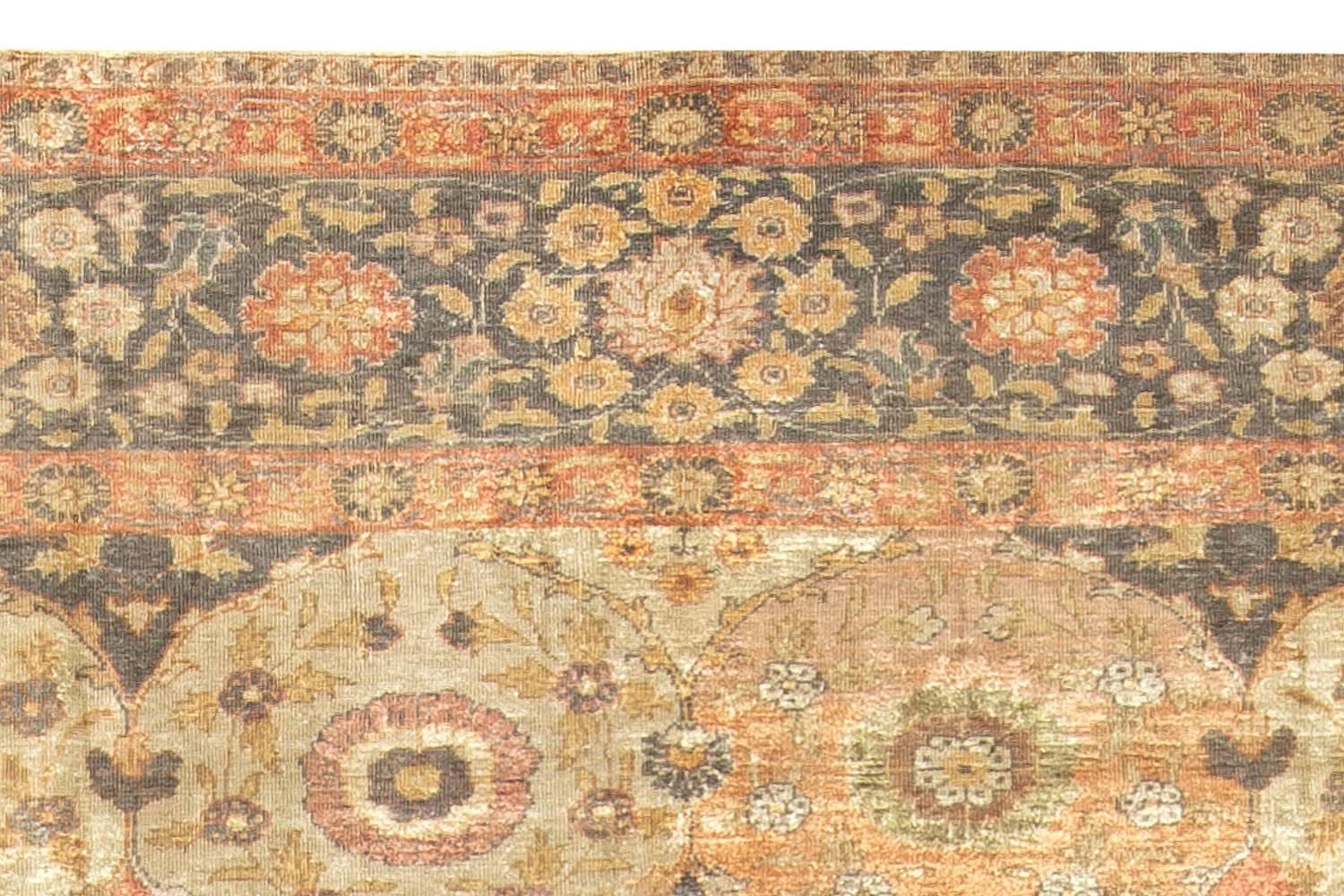 Antique Turkish Silk Hereke Rug at 1stDibs