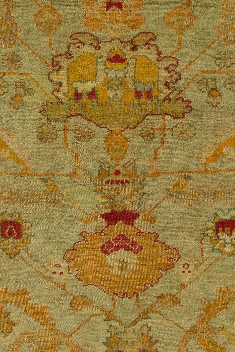 Antique Turkish Square Oushak Rug For Sale at 1stDibs | square turkish ...