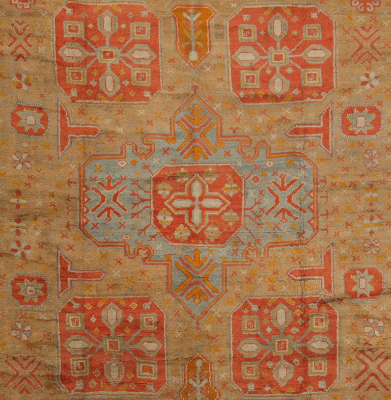 Antique Turkish Ushak Rug For Sale at 1stDibs