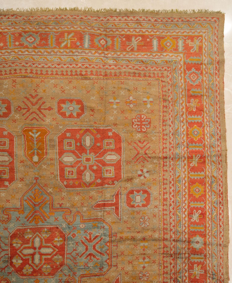 Antique Turkish Ushak Rug For Sale at 1stDibs
