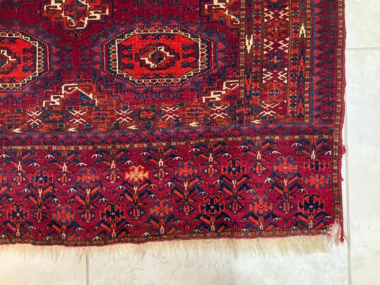 Antique Turkoman Rug at 1stDibs
