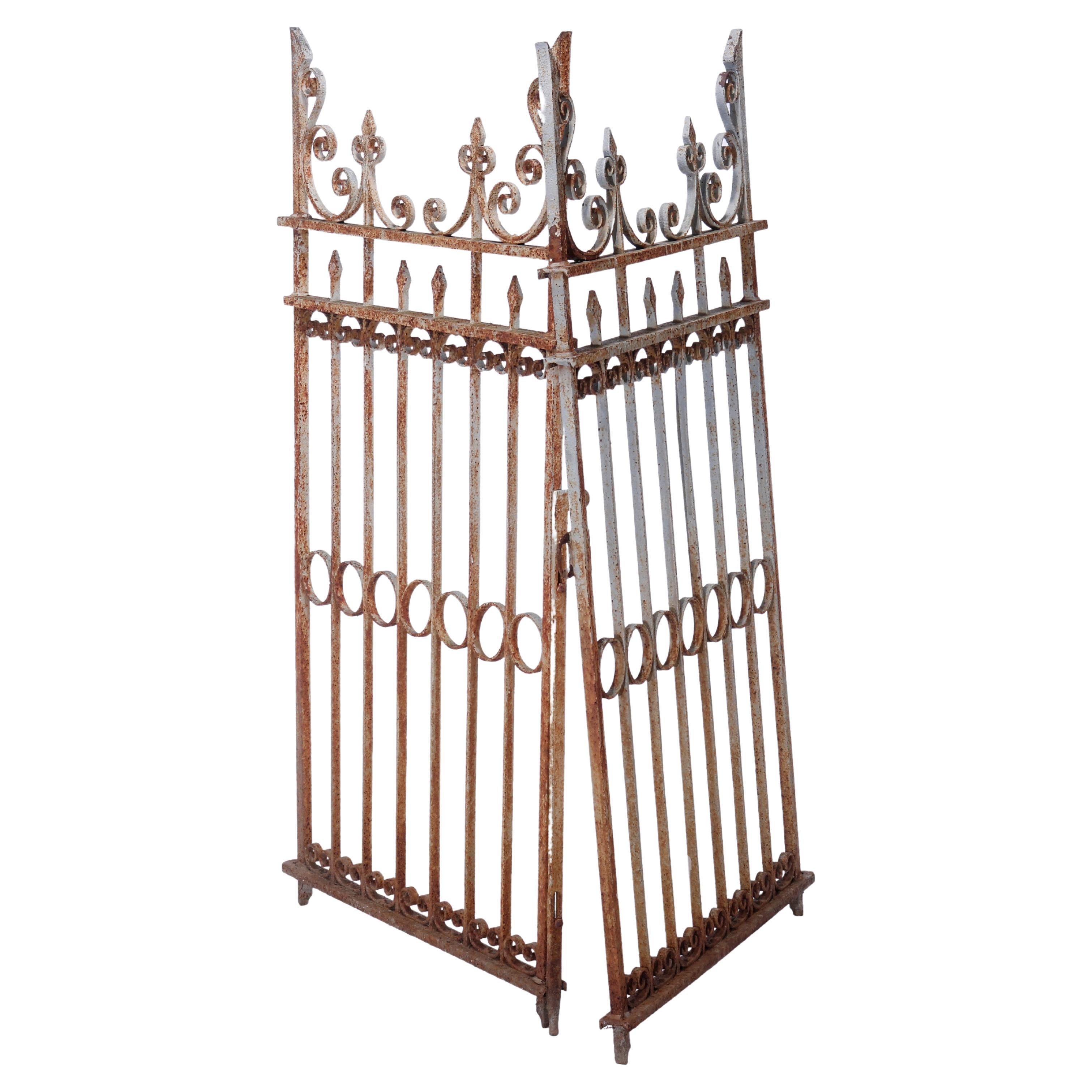 Pair of Large Antique French Iron Entry Gates-Late 1800s at 1stDibs