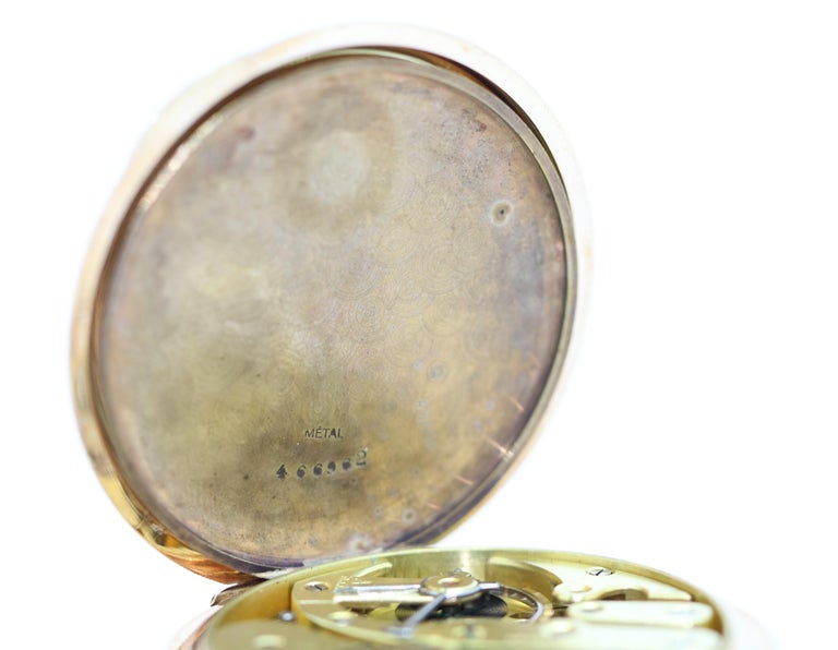 Antique Union Horlogere 14 Karat Gold Pocket Watch, Alpina, Glashütte ...