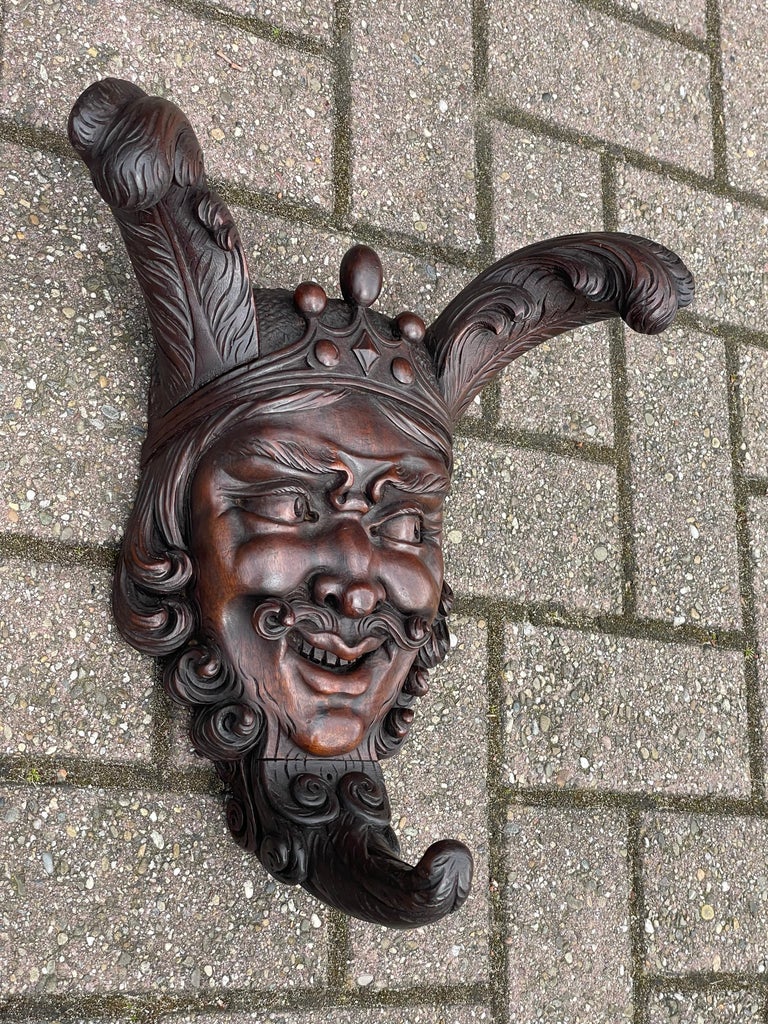 Antique and Unique, Masterly Carved, Early to Mid Victorian Satyr Mask ...