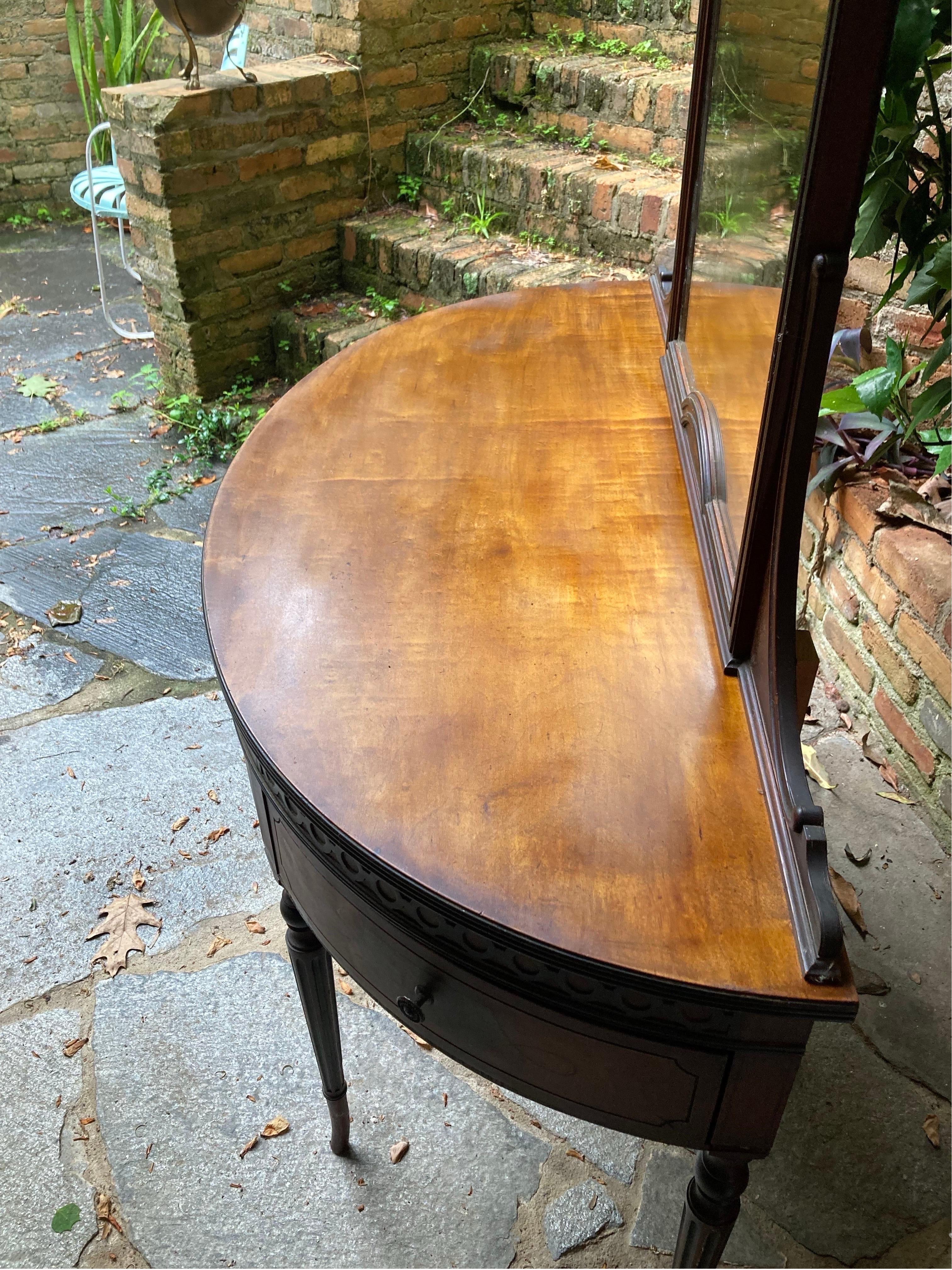 antique vanity with mirror For Sale at 1stDibs