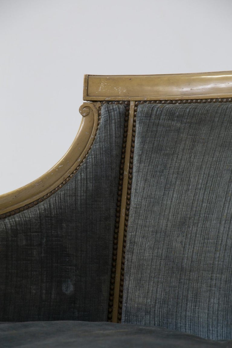 Antique Velvet Sofa For Sale at 1stDibs