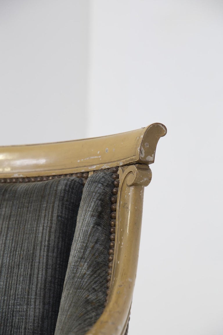 Antique Velvet Sofa For Sale at 1stDibs