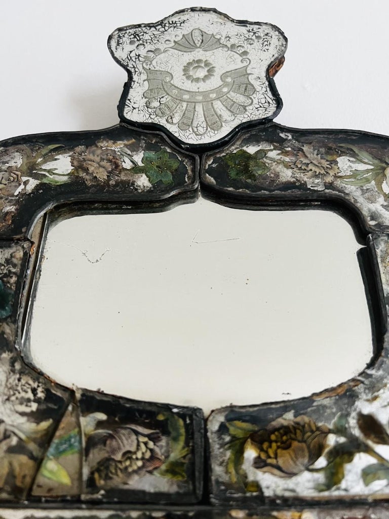 Antique Venetian 17th Century Rare Find Mirror For Sale at 1stDibs