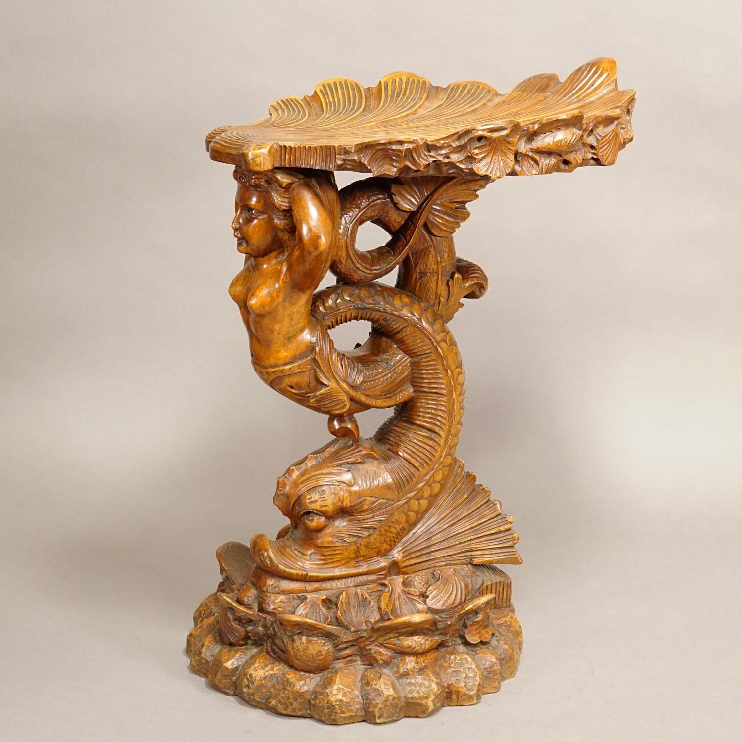Antique Venetian Carved Grotto Stool, Venice ca. 1890 For Sale at 1stDibs