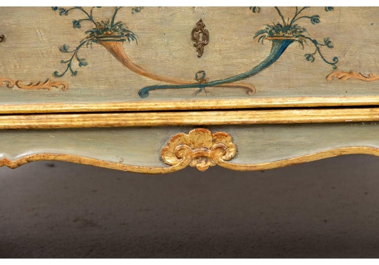 Antique Venetian Style Paint Decorated Commode For Sale at 1stDibs