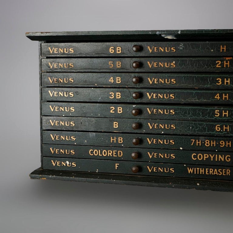 Antique Venus Advertising Pencil Box Circa 1920 at 1stDibs