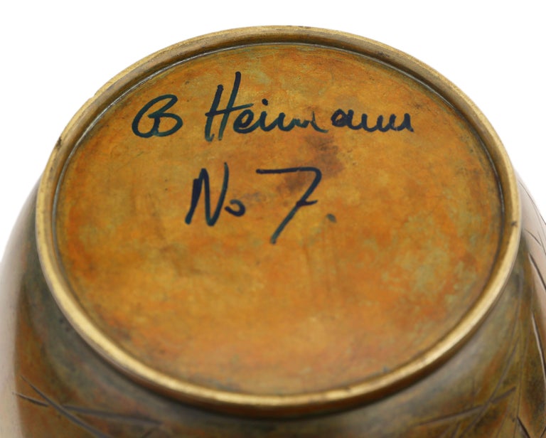 Antique Very Fine Quality Japanese Meiji Period Bronze Vase, circa 1915 ...