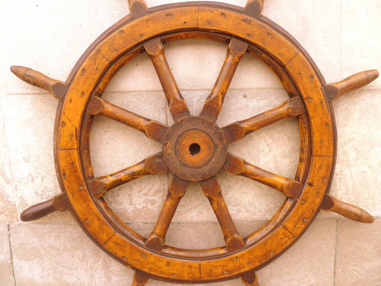 Antique Ship Vessel Handle Wheel For Sale at 1stDibs | ship handle ...