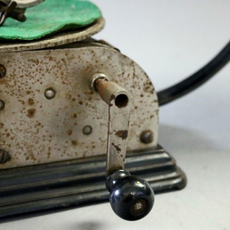 Antique Victor Victrola School Clockwork Phonograph with Horn, circa ...