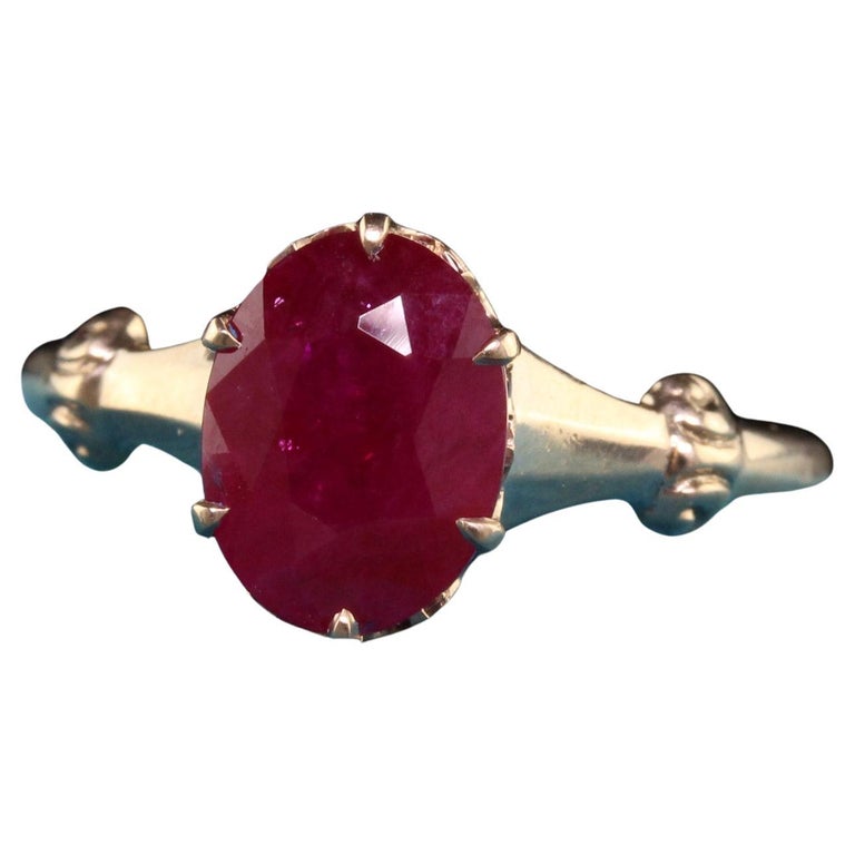 Vintage Ruby Engagement Rings