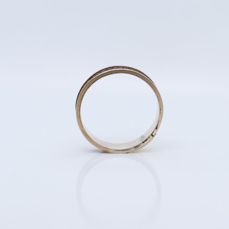 Antique Victorian 14k Gold and Braided Hair Art Mourning Band Ring For ...