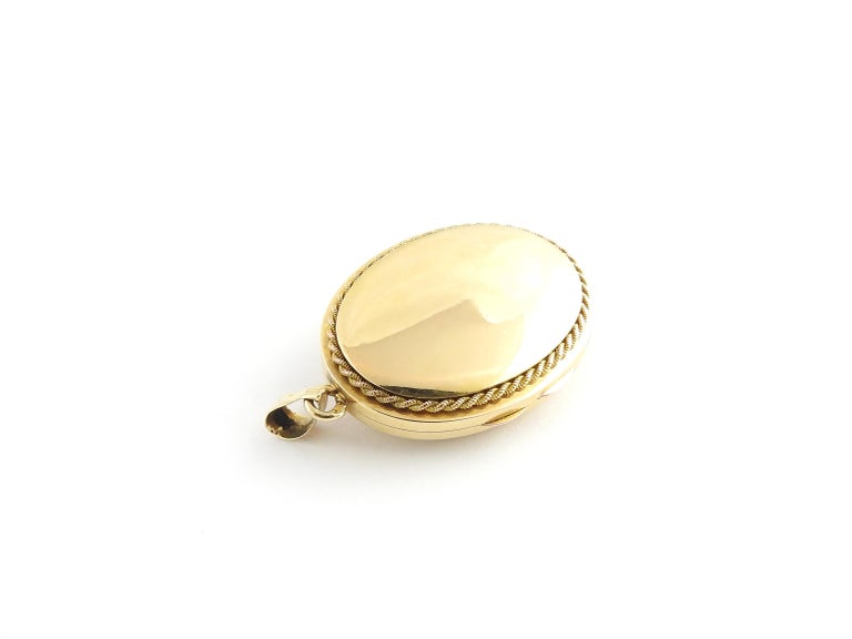 Antique Victorian 14 Karat Yellow Gold Mourning Hair Locket at 1stDibs