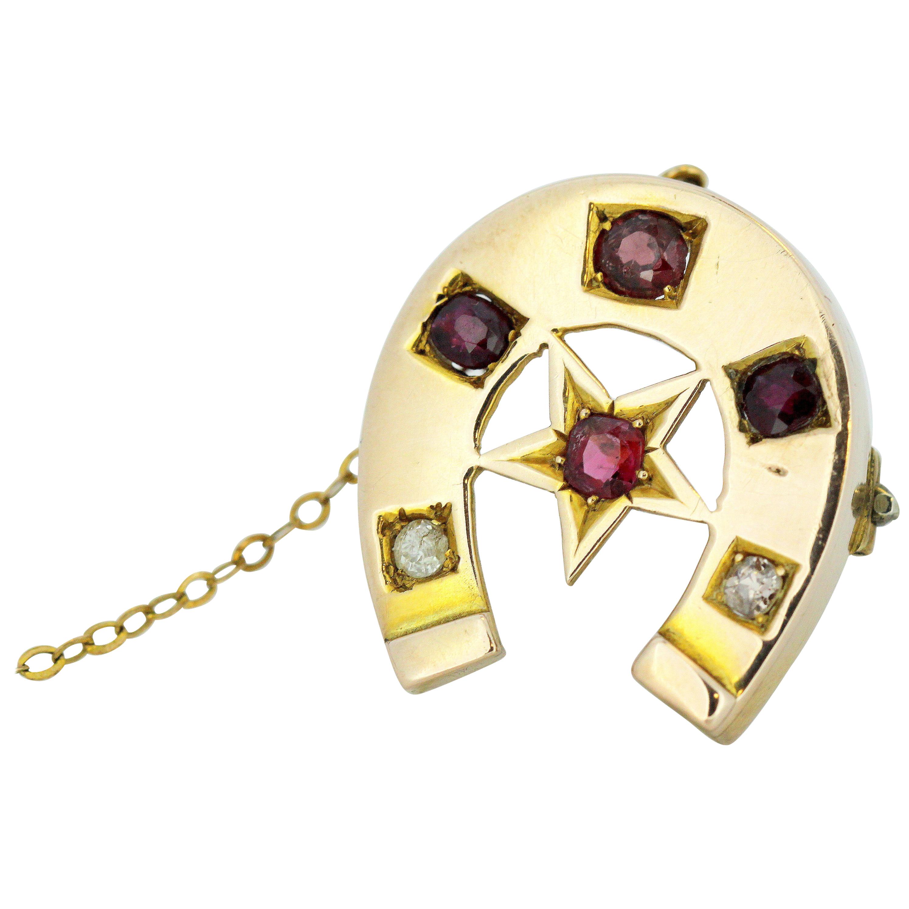 Antique Ruby Brooches - 1,130 For Sale at 1stdibs