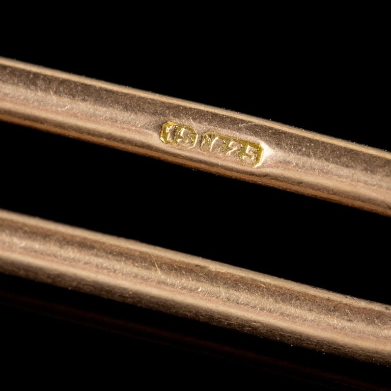 Antique Victorian 15 Carat Rose Gold circa 1900 Collar Albert Chain at ...