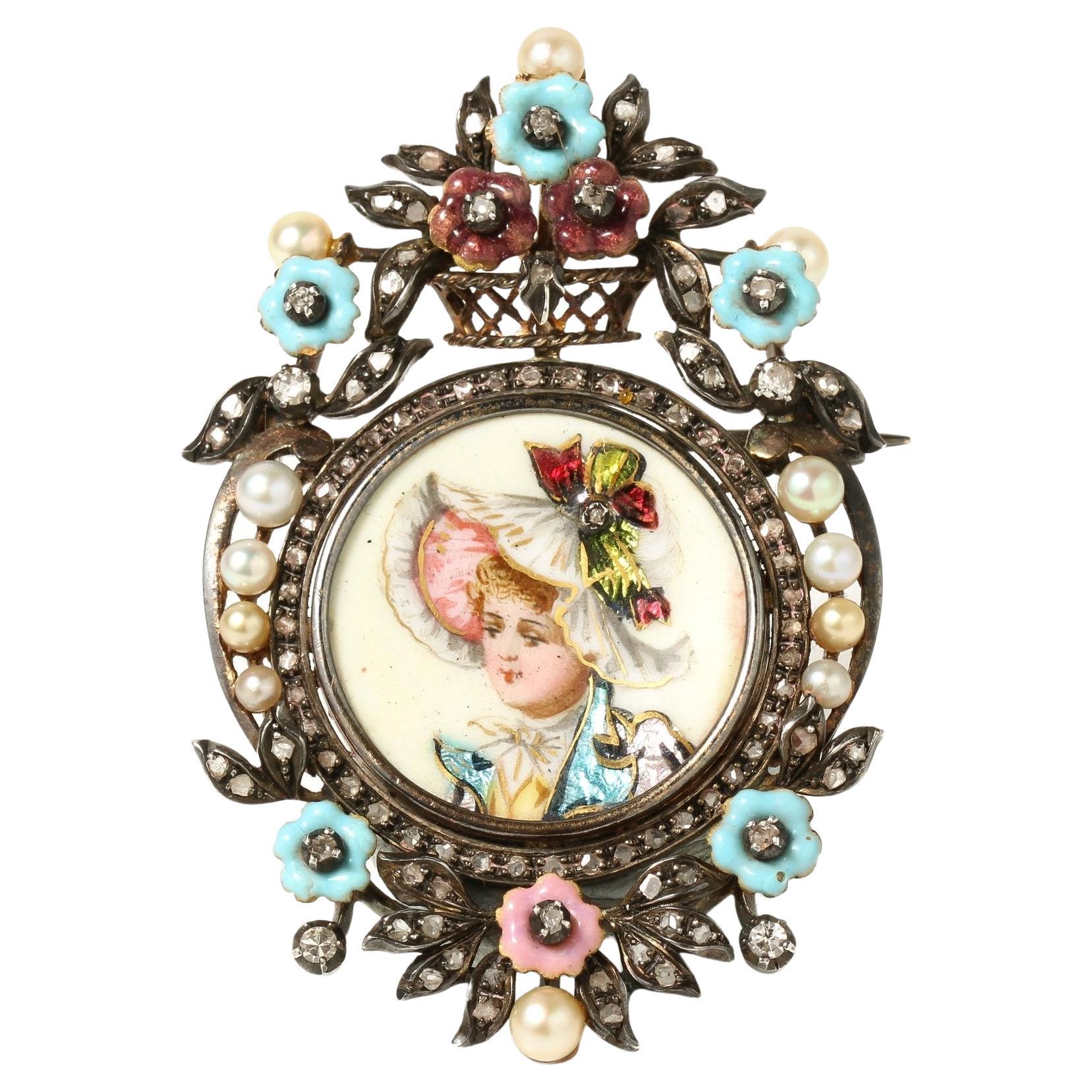 Antique Victorian Silver Brooch Durham Cathedral Dated, 1893 For Sale ...