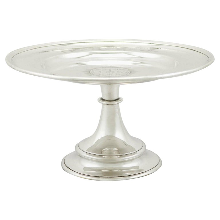 Antique Victorian 1840s Sterling Silver Paten For Sale at 1stDibs