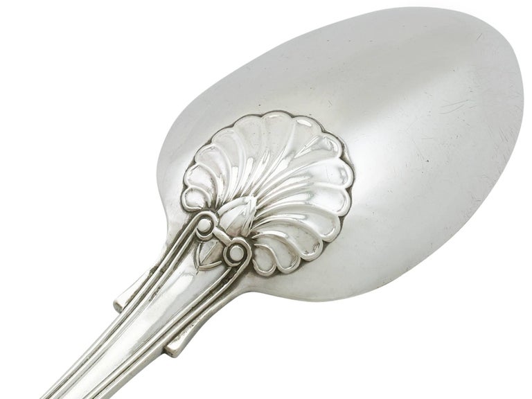 Antique Victorian 1850s Sterling Silver Flatware Service at 1stDibs