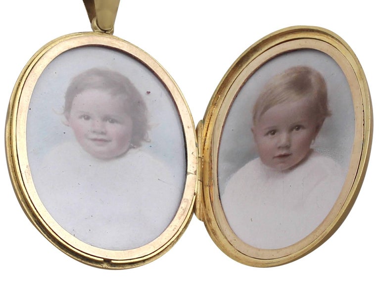 Antique Victorian 1880s Emerald and Seed Pearl Yellow Gold Locket at ...