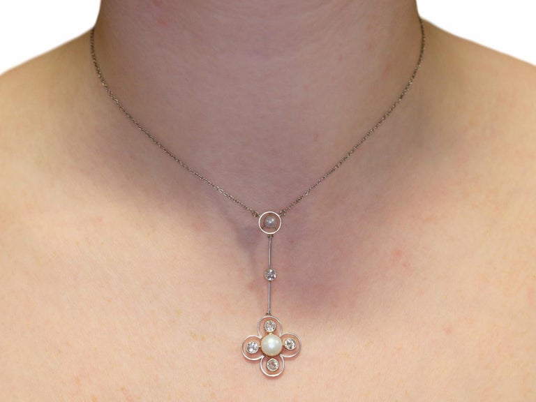 Antique Victorian 1890s Mabe Pearl and Diamond Yellow Gold Pendant For ...