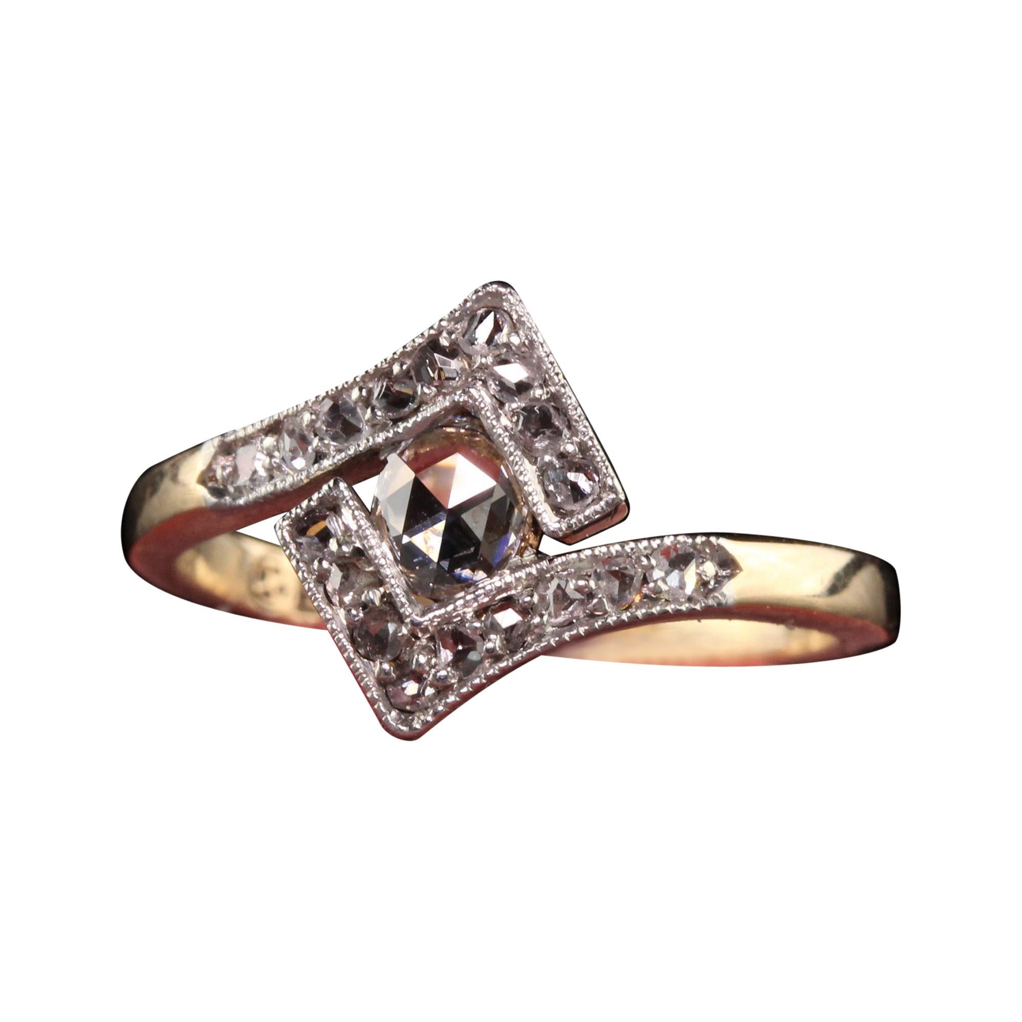 Antique Rose Cut Diamond Ring at 1stDibs