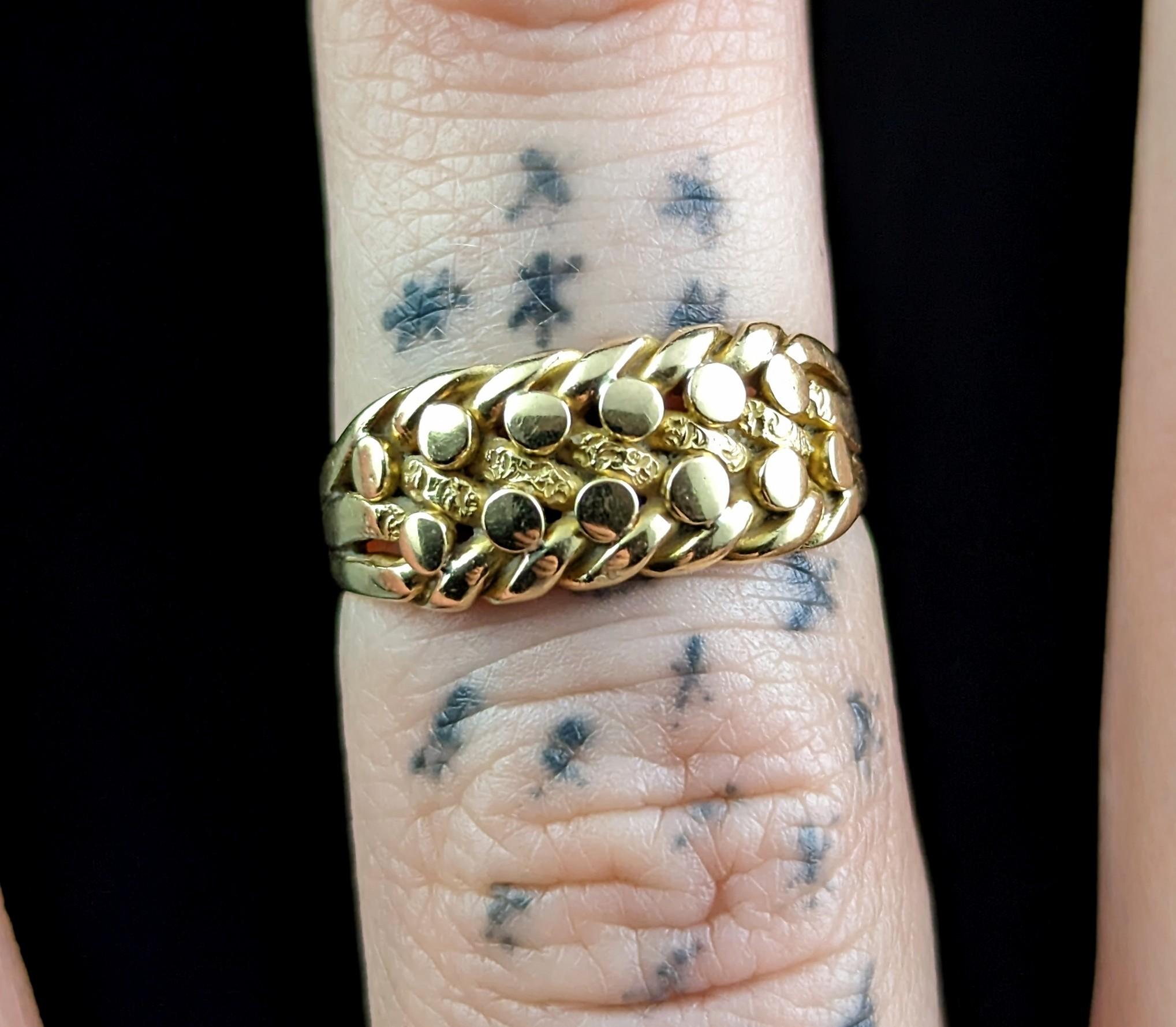 Antique Victorian 18 Karat Gold Keeper Ring at 1stDibs | second hand ...