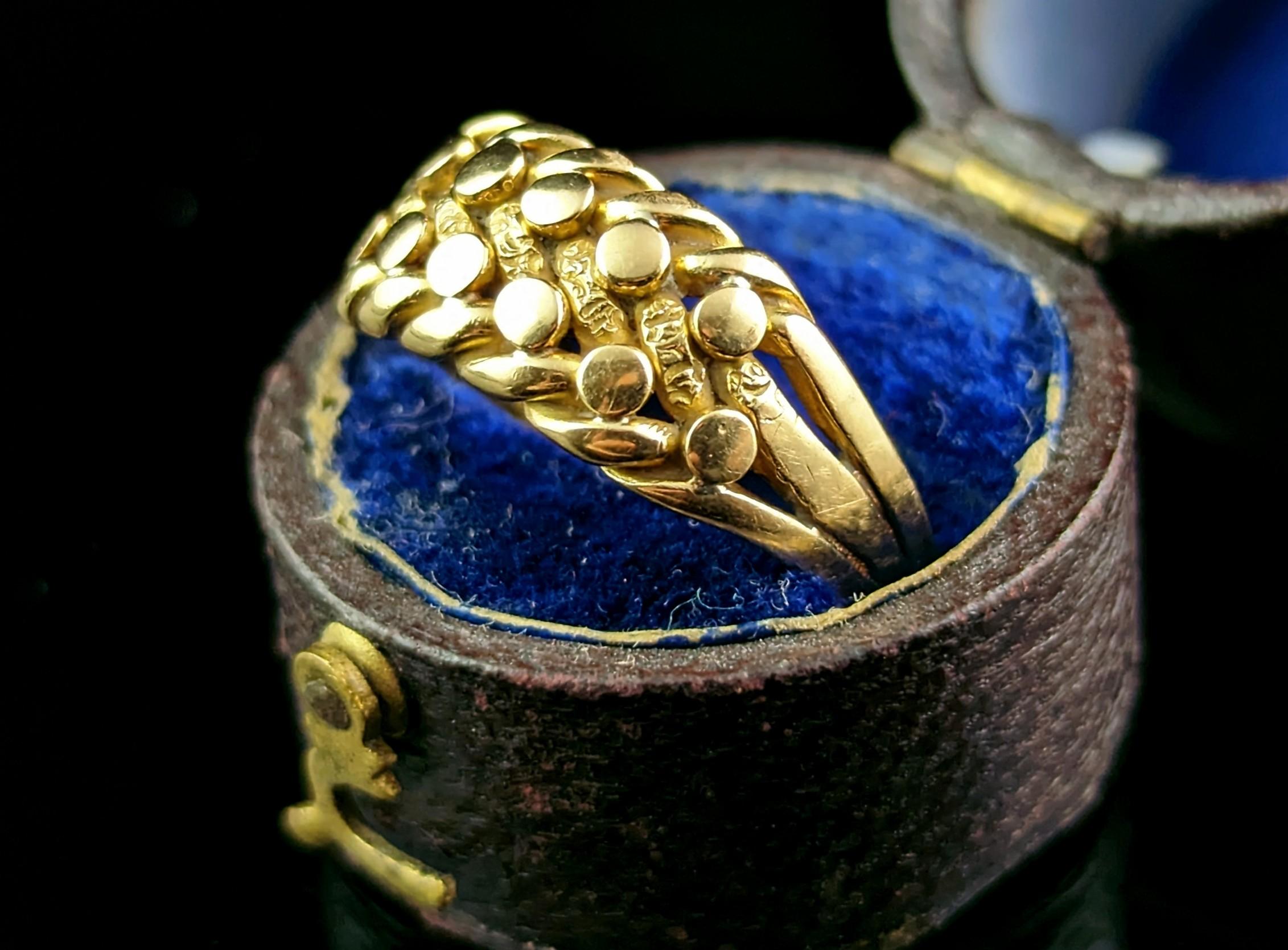 Antique Victorian 18 Karat Gold Keeper Ring at 1stDibs | second hand ...