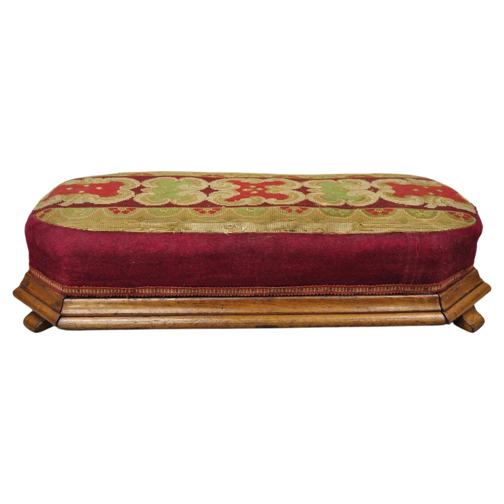 Victorian Period Mahogany Storage Ottoman at 1stDibs