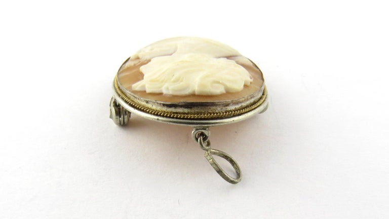 Vintage 800 Silver Cameo Brooch or Pendant at 1stDibs | silver cameo ...