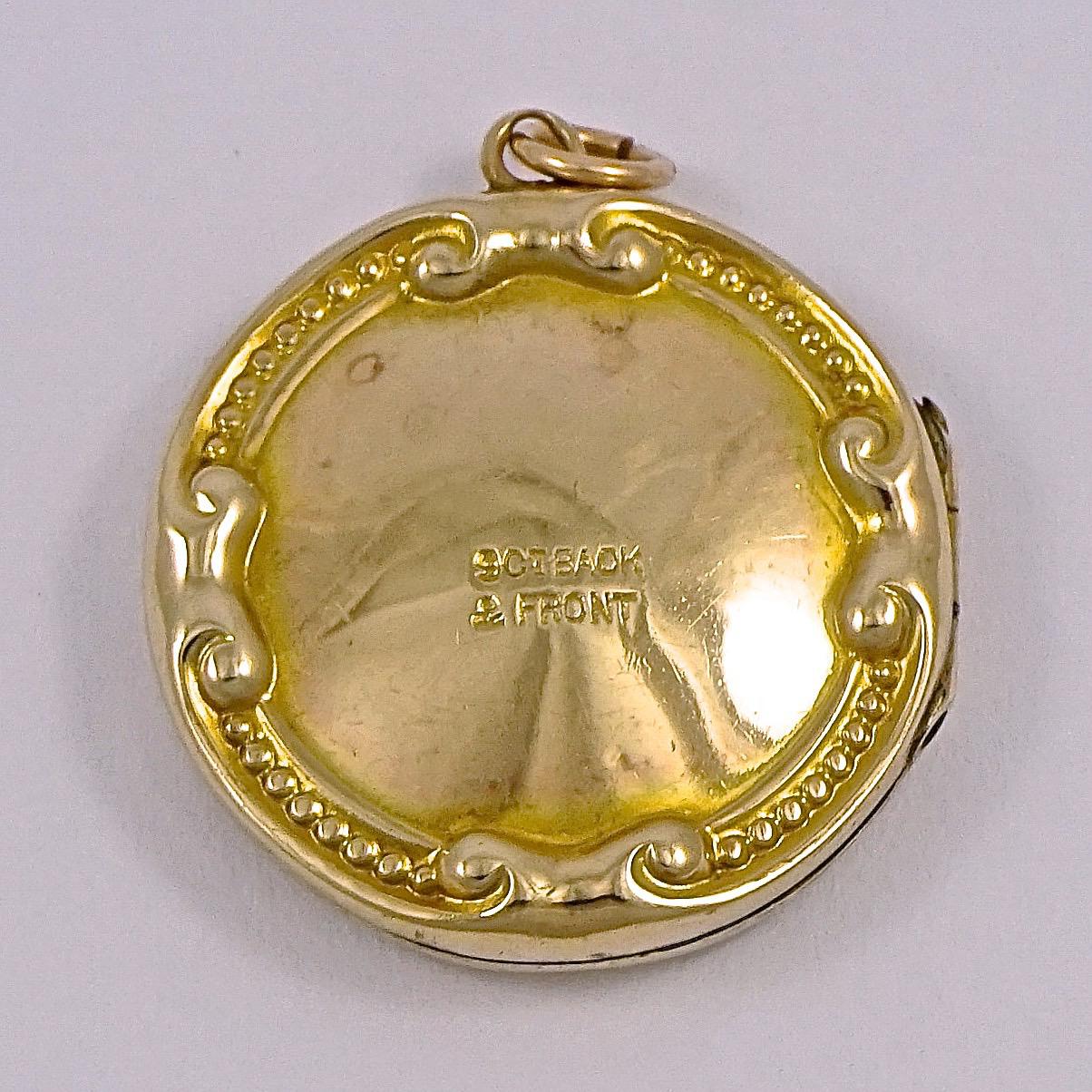 Antique Victorian 9ct Gold Back and Front Engraved Locket at 1stDibs ...