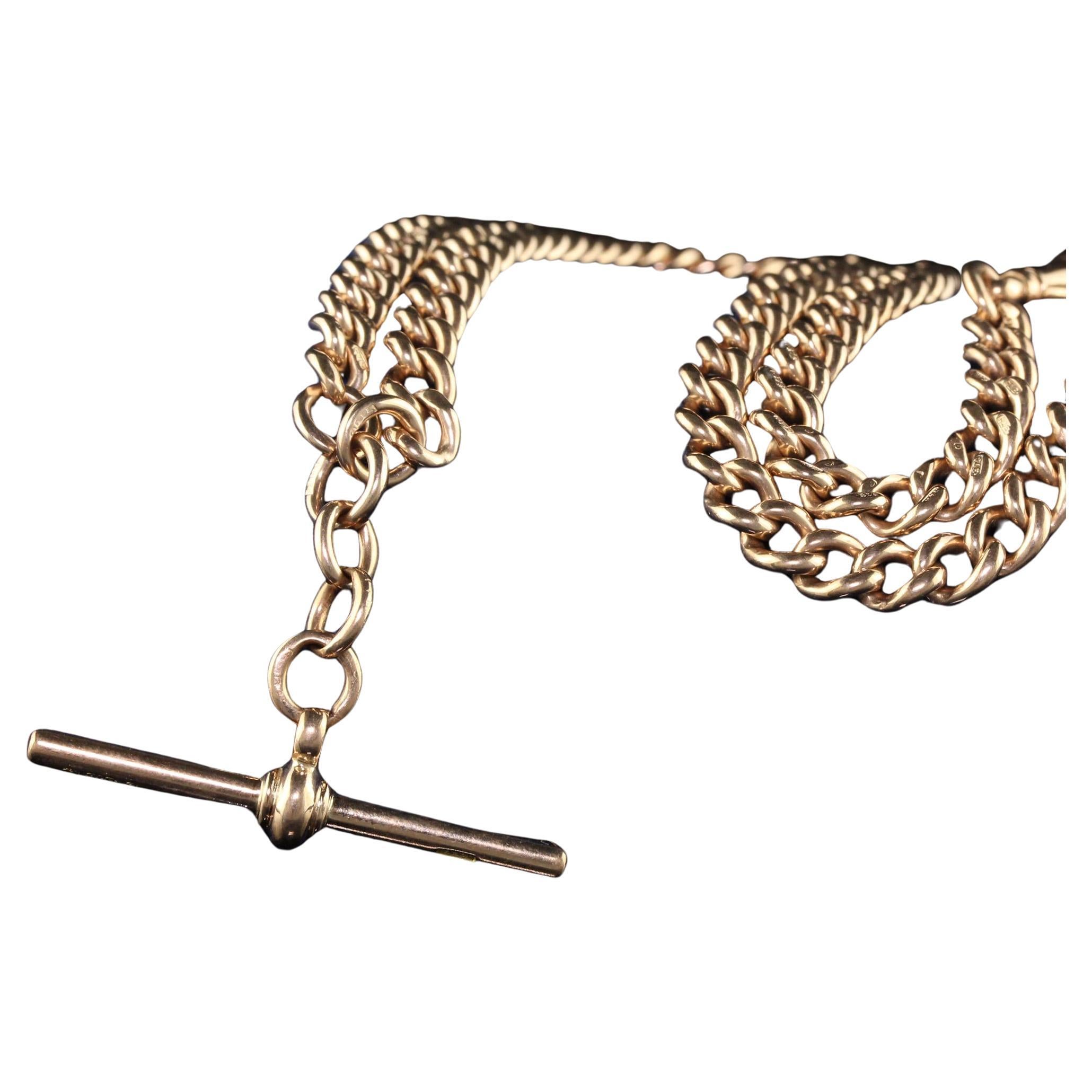 Antique Victorian 18K Yellow Gold Lariat Chain Necklace - 49 Inches For ...