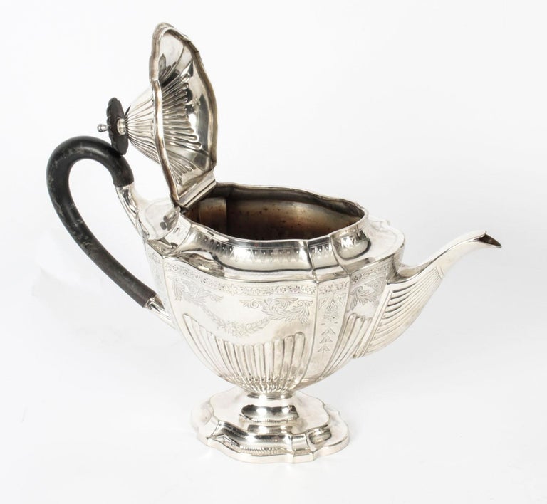 Antique Victorian Adam Revival Silver Plated Tea and Coffee Set, 19th ...