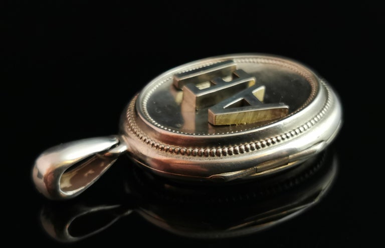 Antique Victorian AEI Locket Pendant, Amity, Eternity, Infinity For ...
