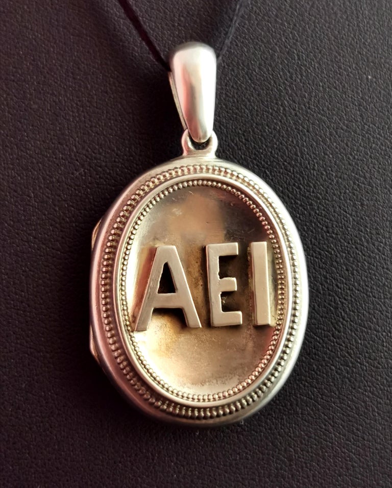 Antique Victorian AEI Locket Pendant, Amity, Eternity, Infinity For ...