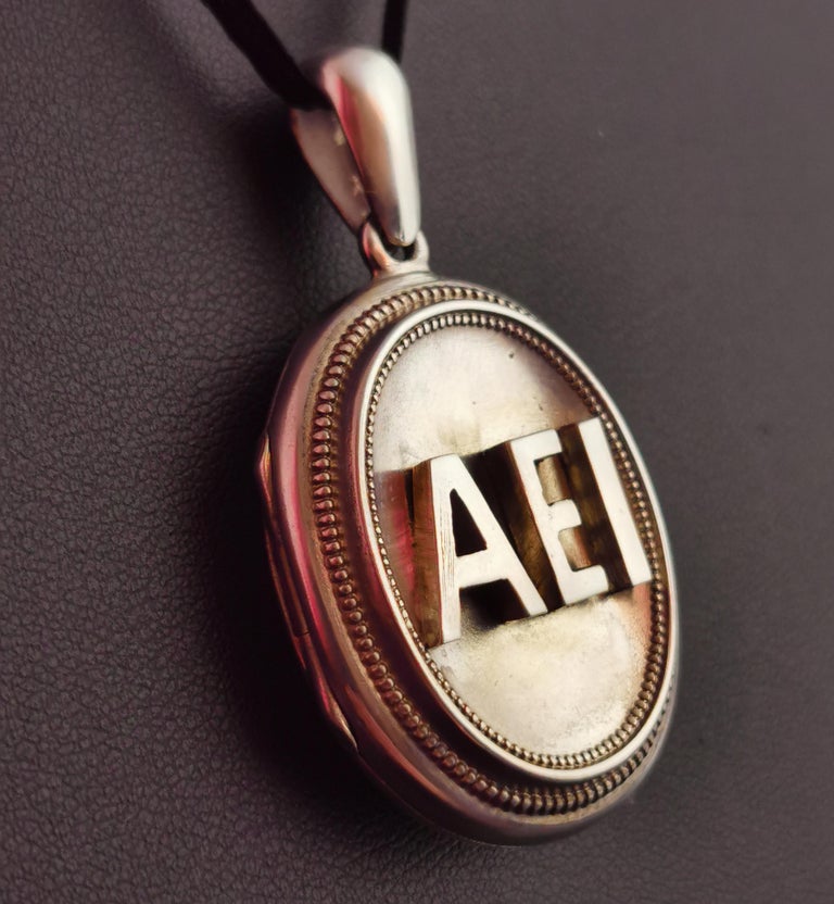 Antique Victorian AEI Locket Pendant, Amity, Eternity, Infinity For ...