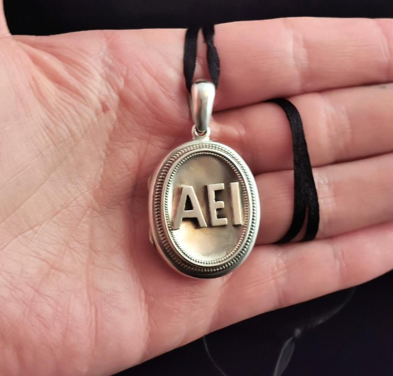 Antique Victorian AEI Locket Pendant, Amity, Eternity, Infinity For ...