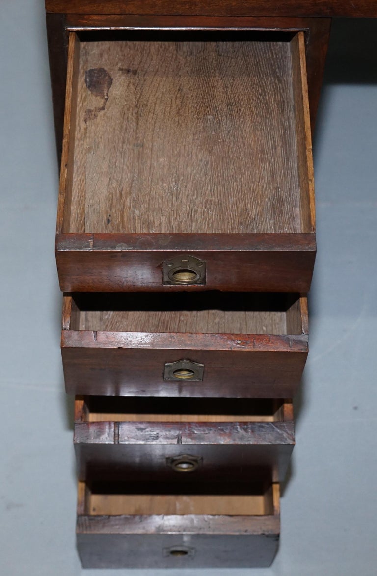 Antique Victorian Apprentice Workers Desk with Open Flap Top Lovely ...