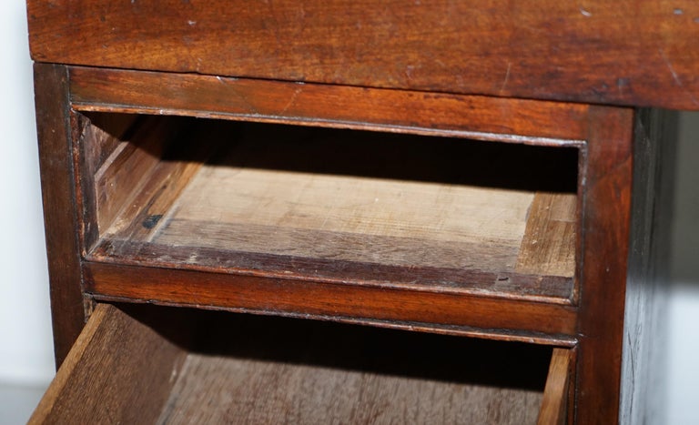 Antique Victorian Apprentice Workers Desk with Open Flap Top Lovely ...