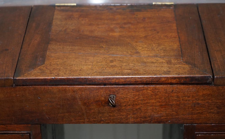 Antique Victorian Apprentice Workers Desk with Open Flap Top Lovely ...