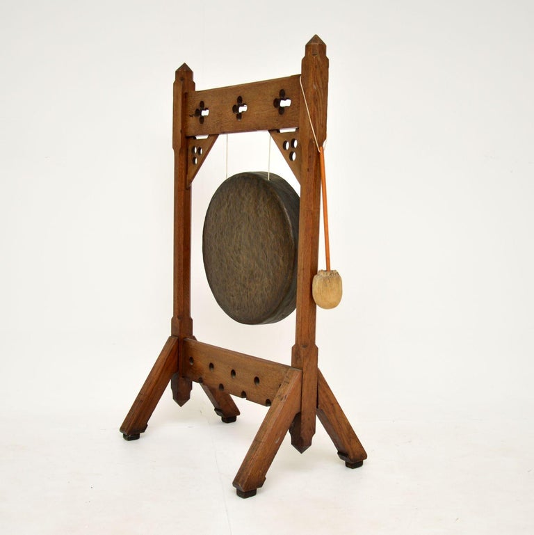Antique Victorian Arts and Crafts Dinner Gong at 1stDibs
