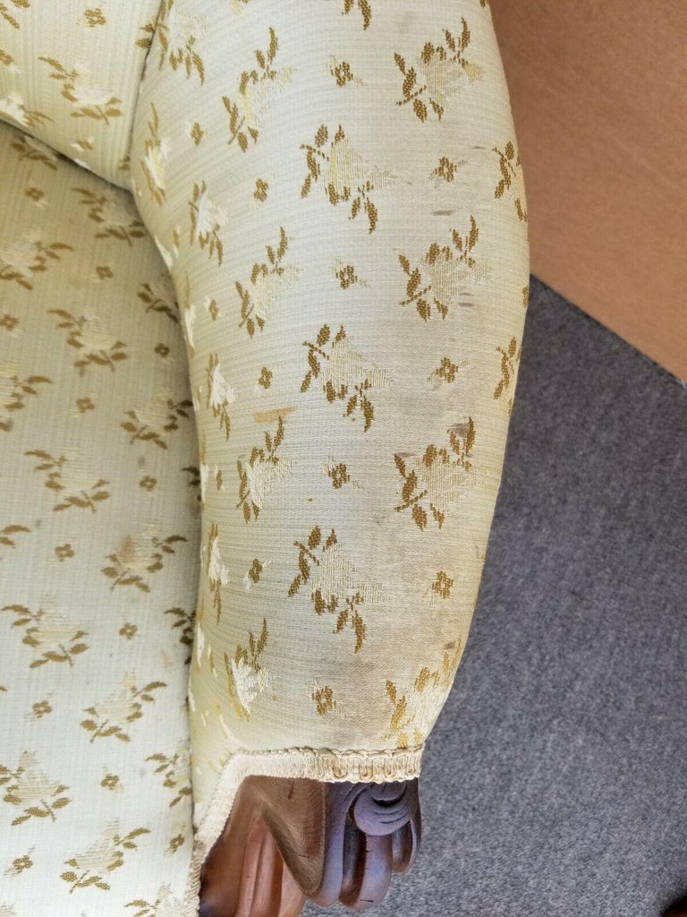 Antique Victorian Balloon Back Parlor Armchair For Sale at 1stDibs