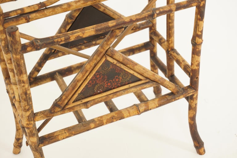 Antique Victorian Bamboo Magazine Stand, Paper Rack, Scotland 1880 ...