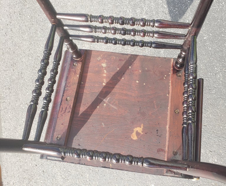 Antique Victorian Brentwood Bobbin Legs Vanity Bench, Stool, Circa ...