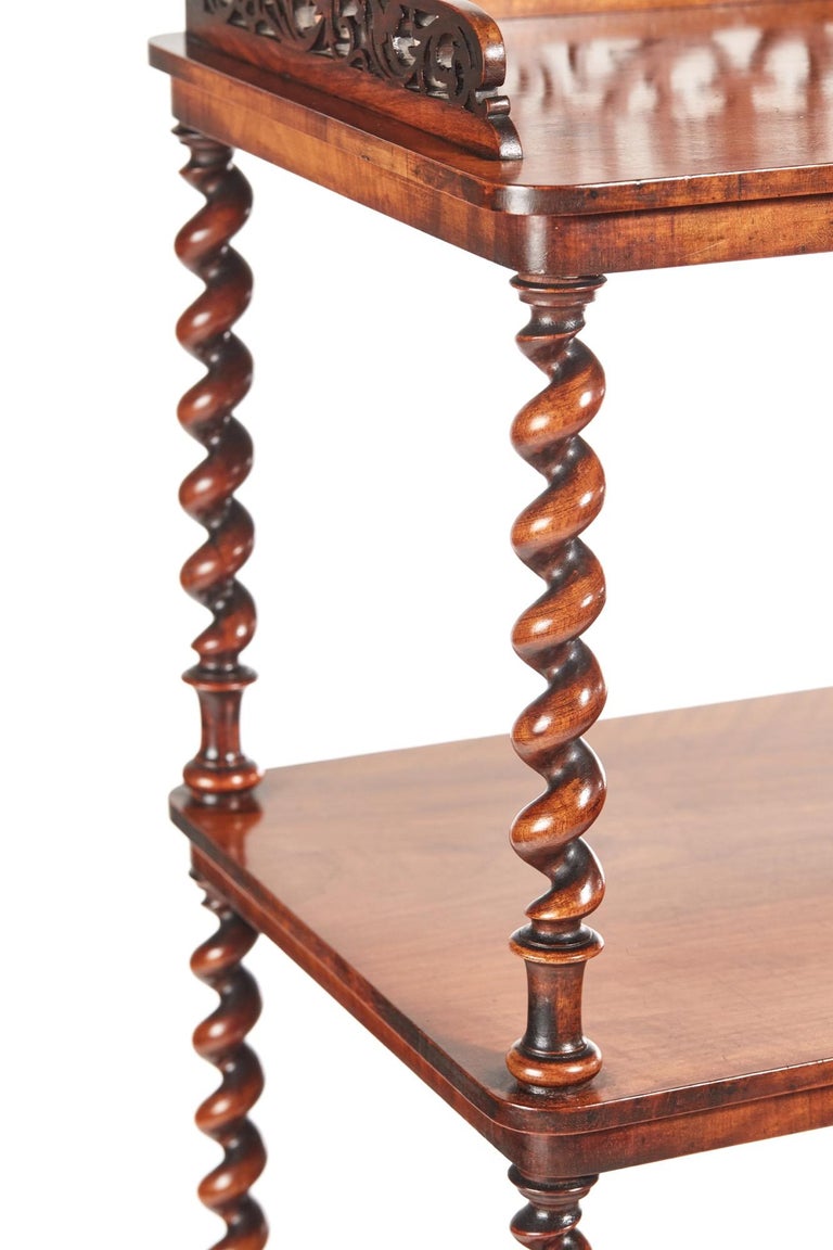 Antique Victorian Burr Walnut Whatnot at 1stDibs