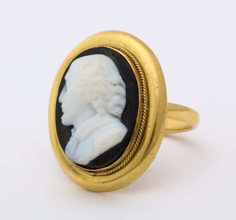 Antique Victorian Cameo Ring of William Shakespeare at 1stDibs