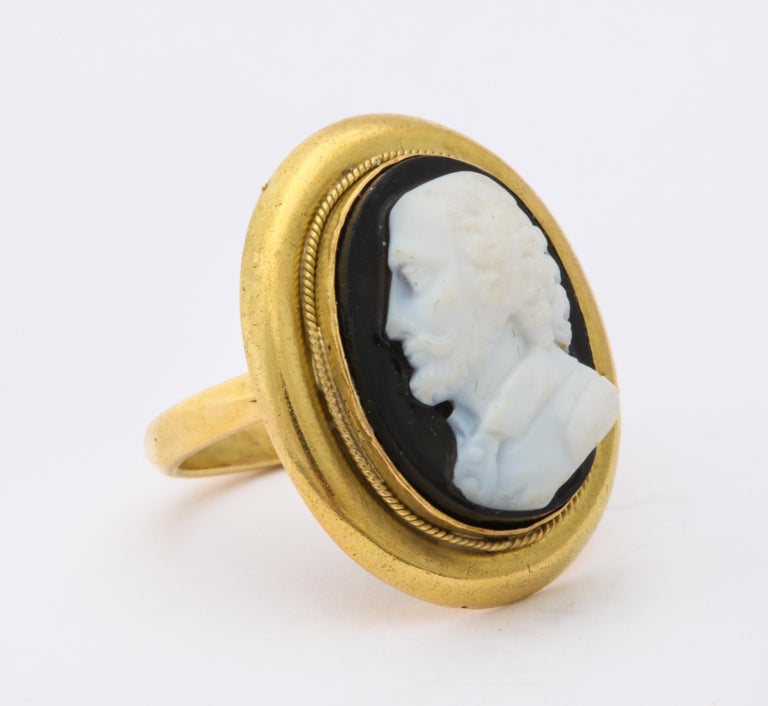 Antique Victorian Cameo Ring of William Shakespeare at 1stDibs